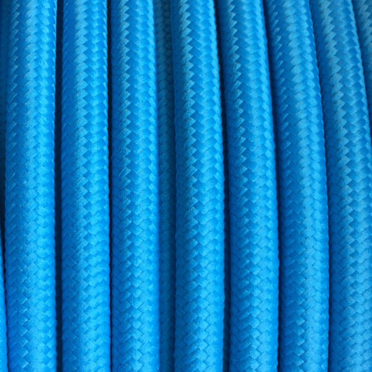 Textilkabel, Stoffkabel, Textilleitung, rund, rot 3x0,75mm² H03VV-F